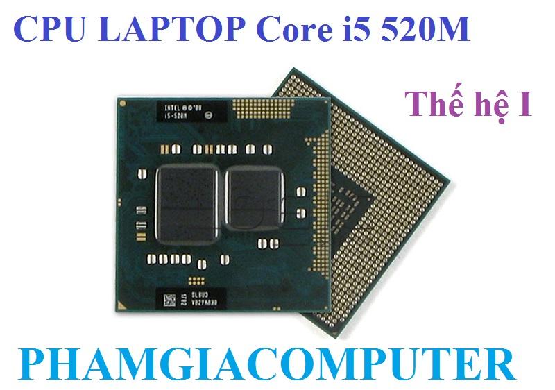 Bộ vi xử lý CPU Laptop Intel Core i5 520M 4 x 2.40Ghz up Thế hệ 1 ...