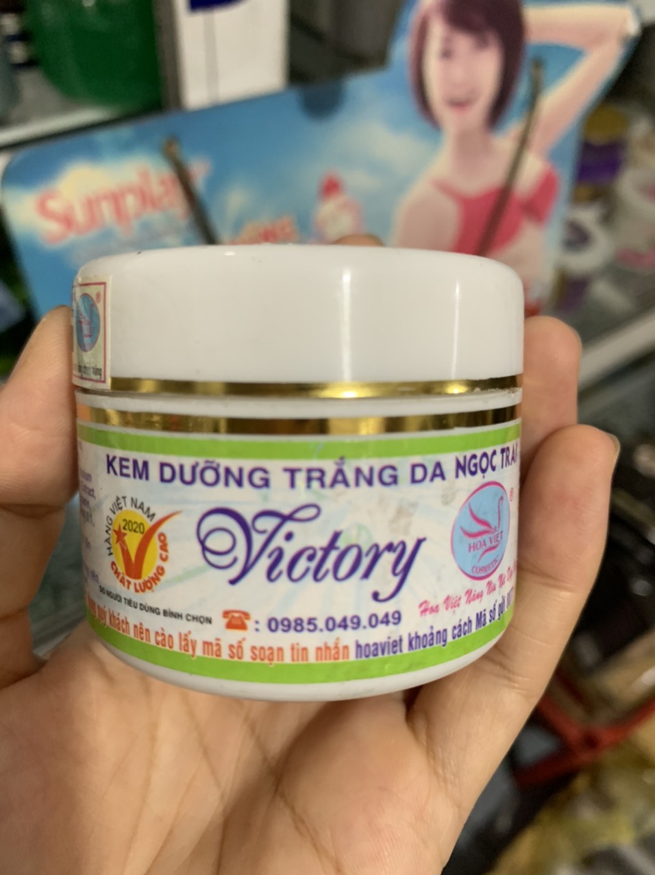 Kem dưỡng trắng da Ngọc trai victory Hoa Việt - Dưỡng ẩm da mặt chuyên ...