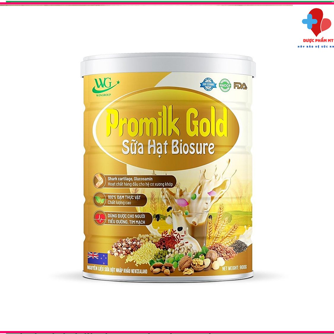 Hộp 900g Promilk Gold Sữa Hạt Biosure Hoàn Toàn Từ Đạm Thực Vật, Hoạt Chất Hàng Đầu Cho Hệ Cơ ...