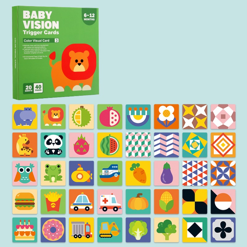 Newborn Infant Black And White Card Children'S Early Education Card ...