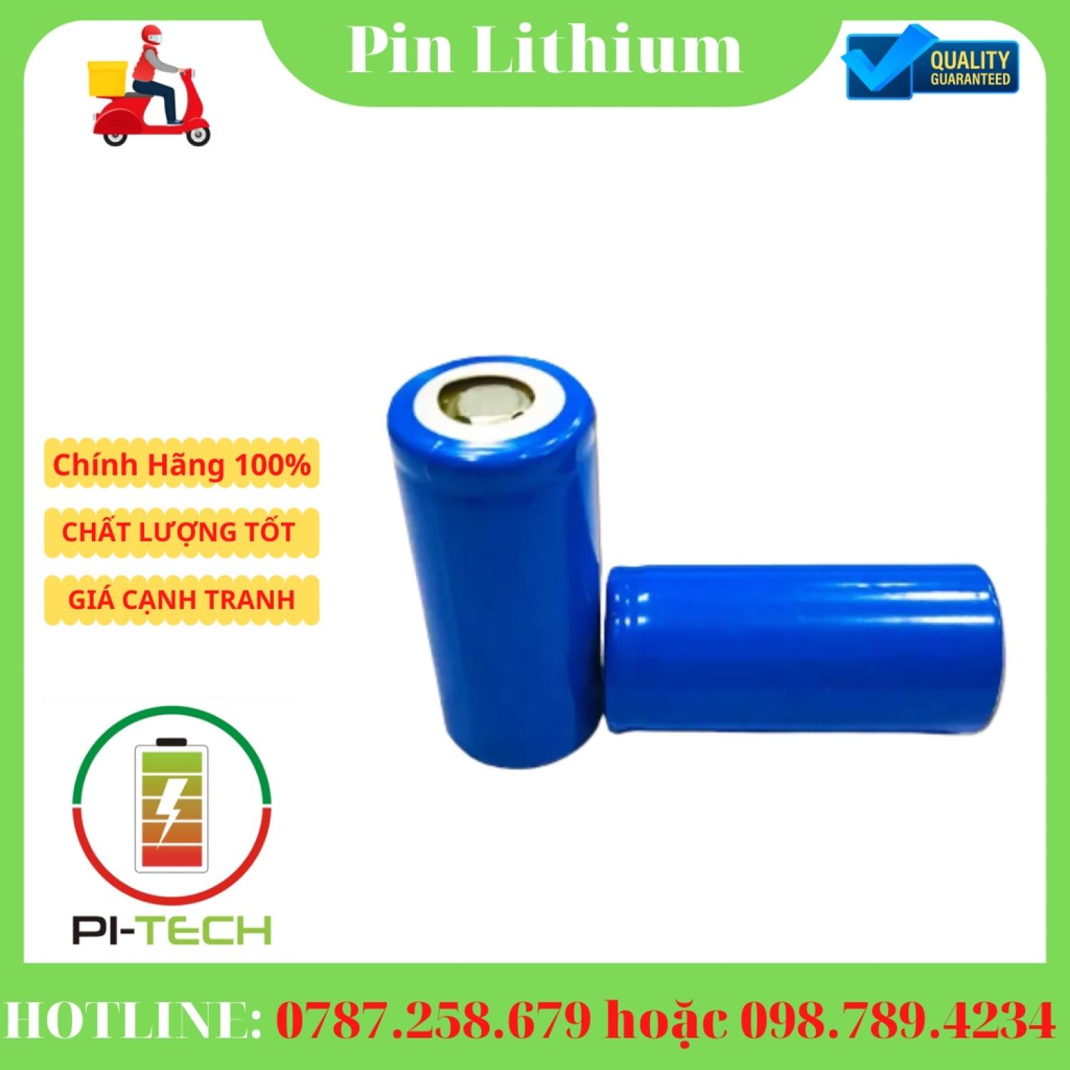 Pin lithium Sắt 6Ah 3.2 vol 3C - Pin Lithium