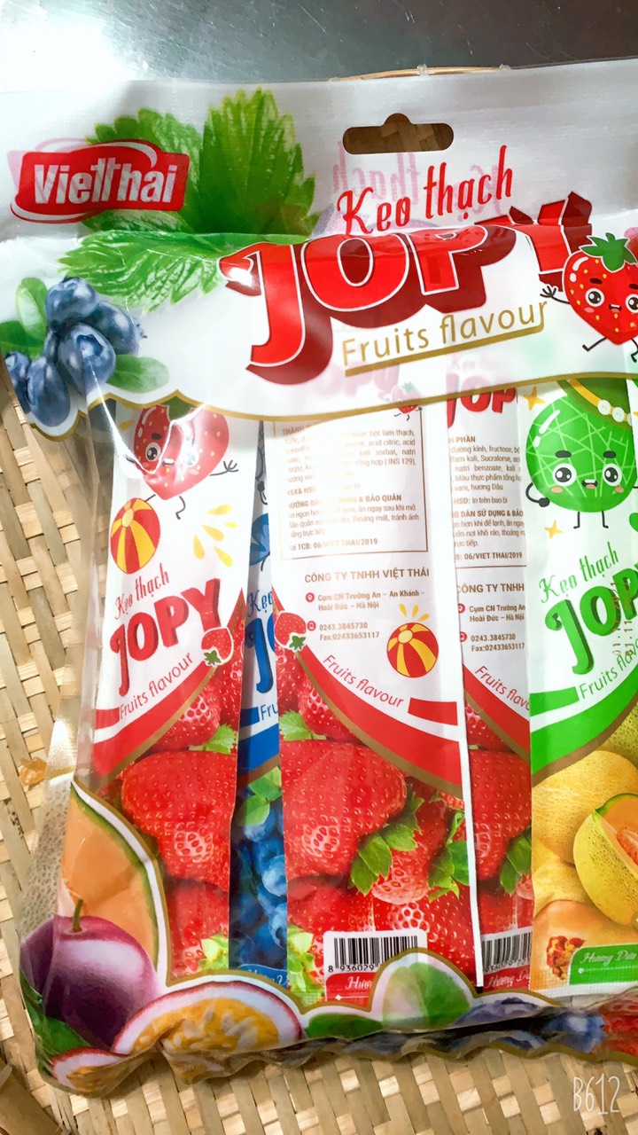 THẠCH RAU CÂU JOYPY VIỆT THÁI - thanh dài mix vị trái cây hương việt ...