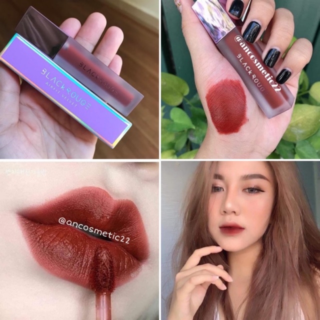 Son Black Rouge A12 ĐỎ NÂu GẠch Son Lỏng