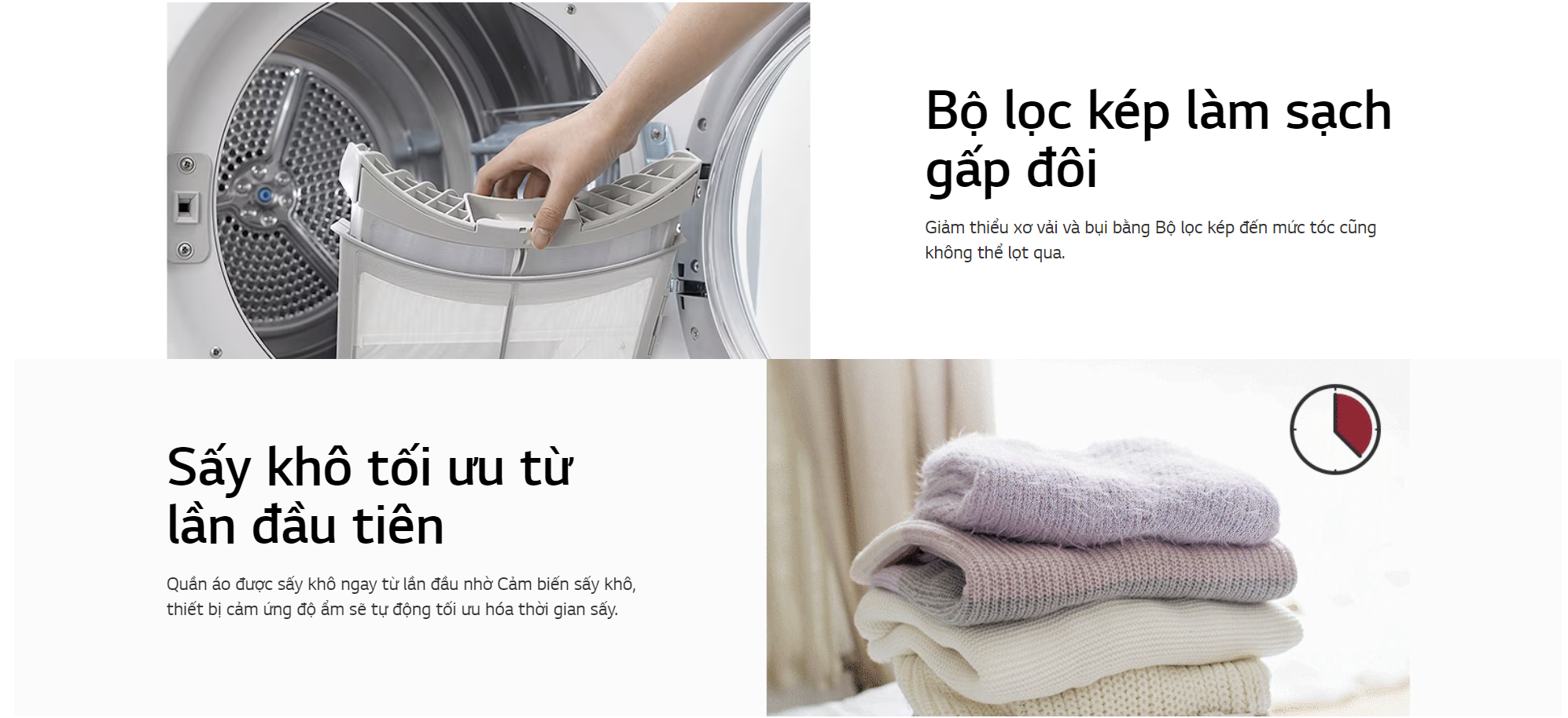 Máy sấy lg dual inverter heat pumptm 10.5kg màu đen dvhp50b - chính hãng