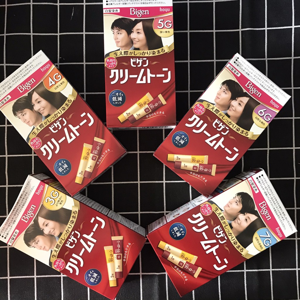 Bảng nhuộm tóc bigen 5g Nhập khẩu chính hãng