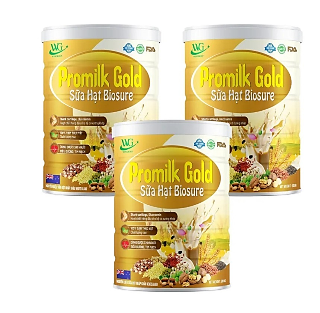 Hộp 900g Promilk Gold Sữa Hạt Biosure Hoàn Toàn Từ Đạm Thực Vật, Hoạt Chất Hàng Đầu Cho Hệ Cơ ...