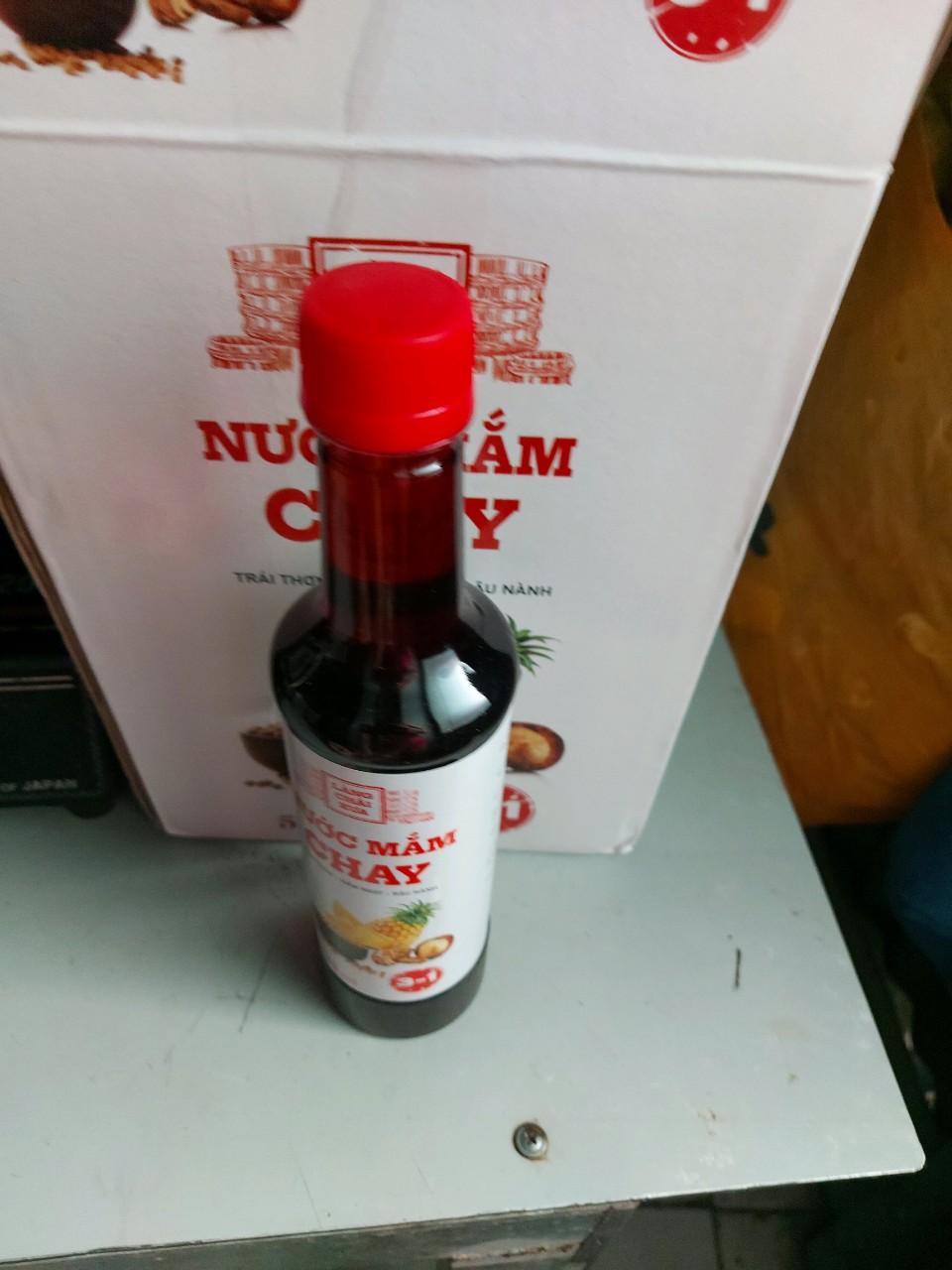 Nước mắm CHAY 3 trong 1 Làng Chài Xưa 525ml trái thơm + nấm ngọt + đậu nành 300 năm truyền thống ...