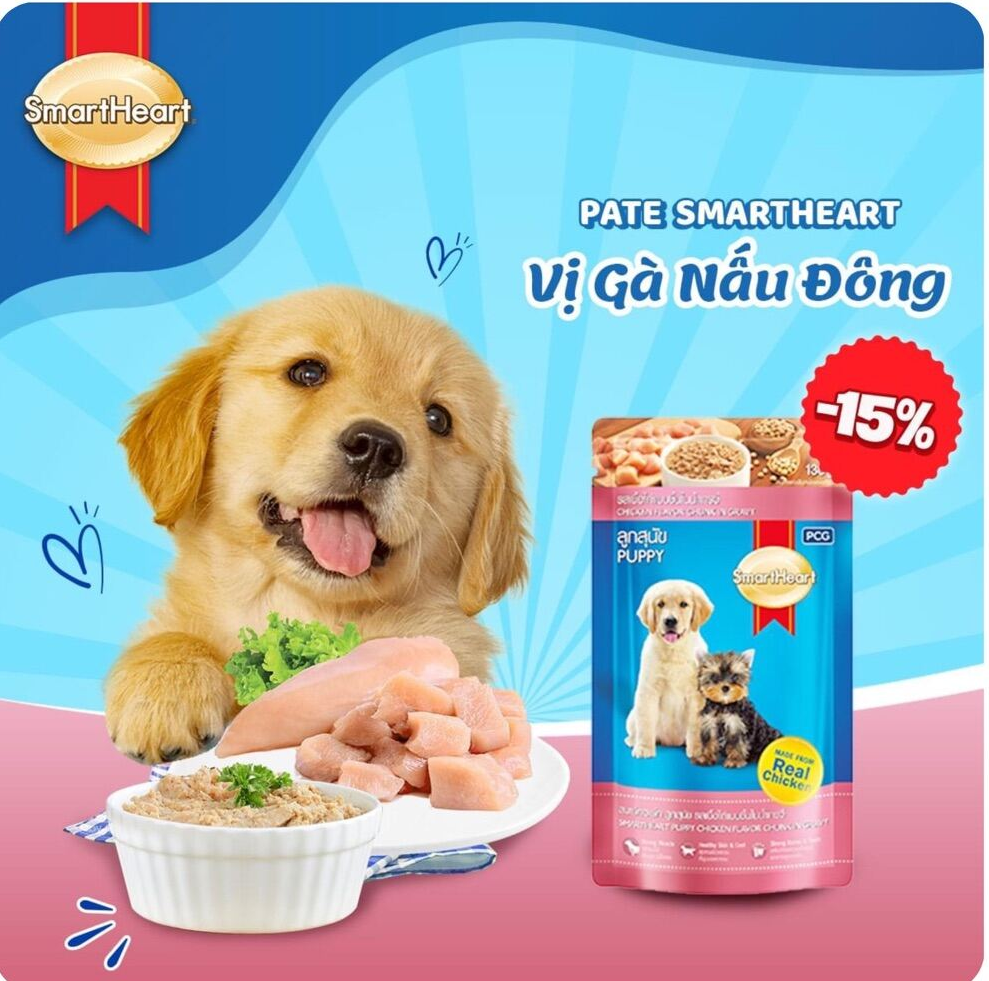 Pate Smart Heart Adult 130g dành cho chó – Petspace.vn