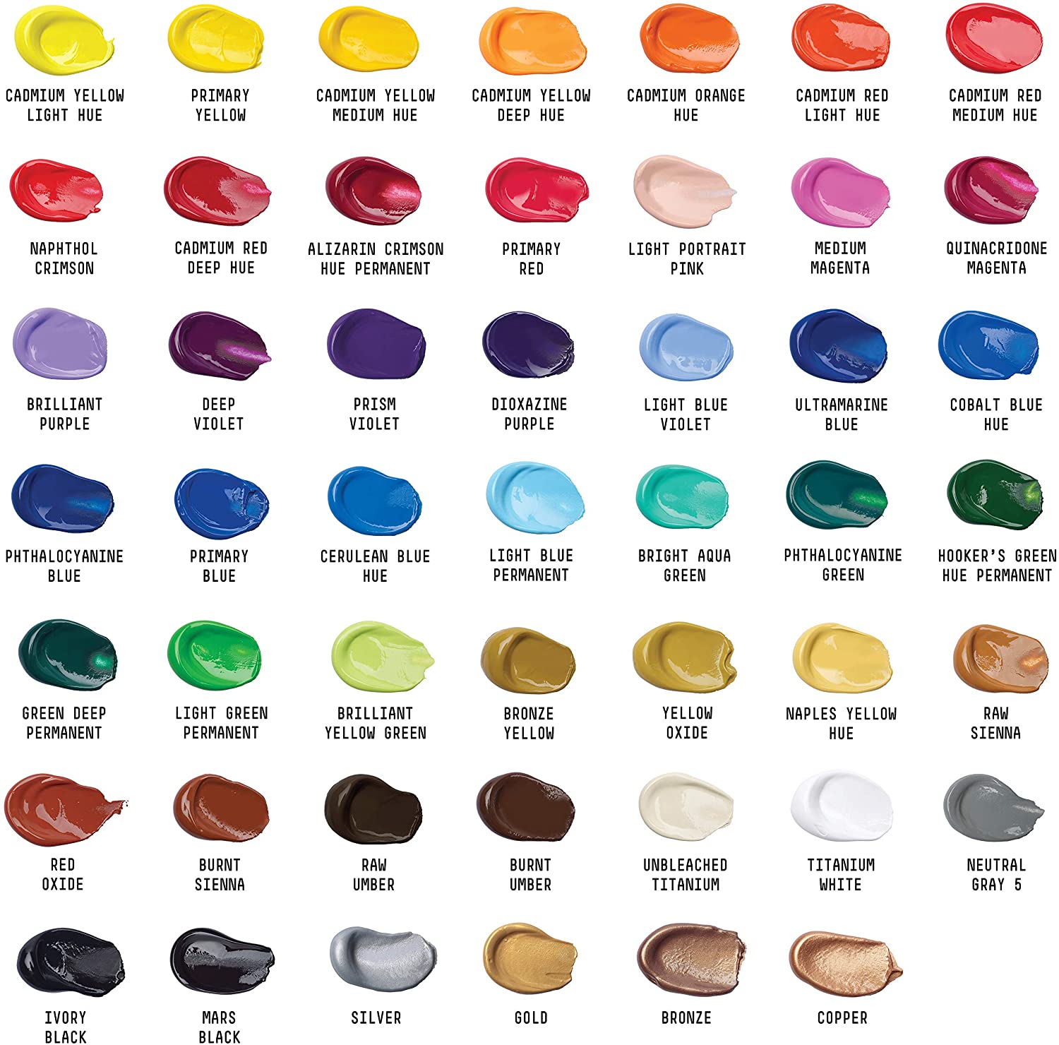 Basics Acrylic Primary Colours Set - 6x22ml