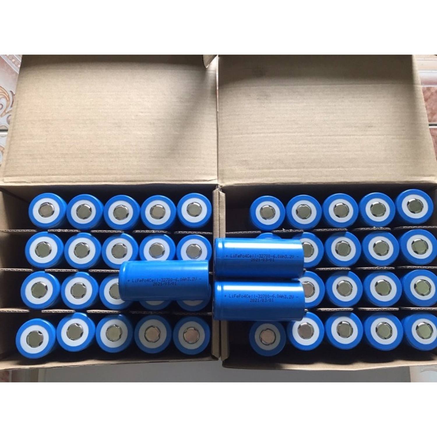 20 cell pin 32700 6Ah 3.2V đầu phẳng - Pin Lithium