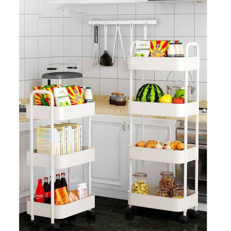 Kệ gỗ để đồ đa năng có bánh xe di chuyển dễ dàng - gp190