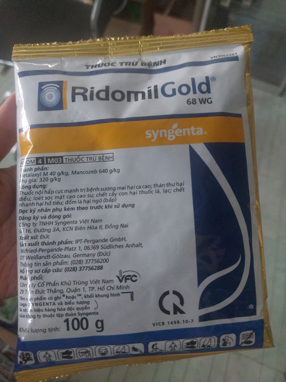 Thuốc Trừ Nấm Bệnh Cho Cây Trồng Ridomild Gold 68WG của tập đoàn ...