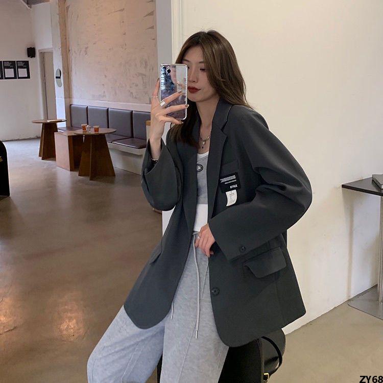 Thiết kế thời trang r 2023 tính khí dài đường phố bùng nổ phiên bản hàn