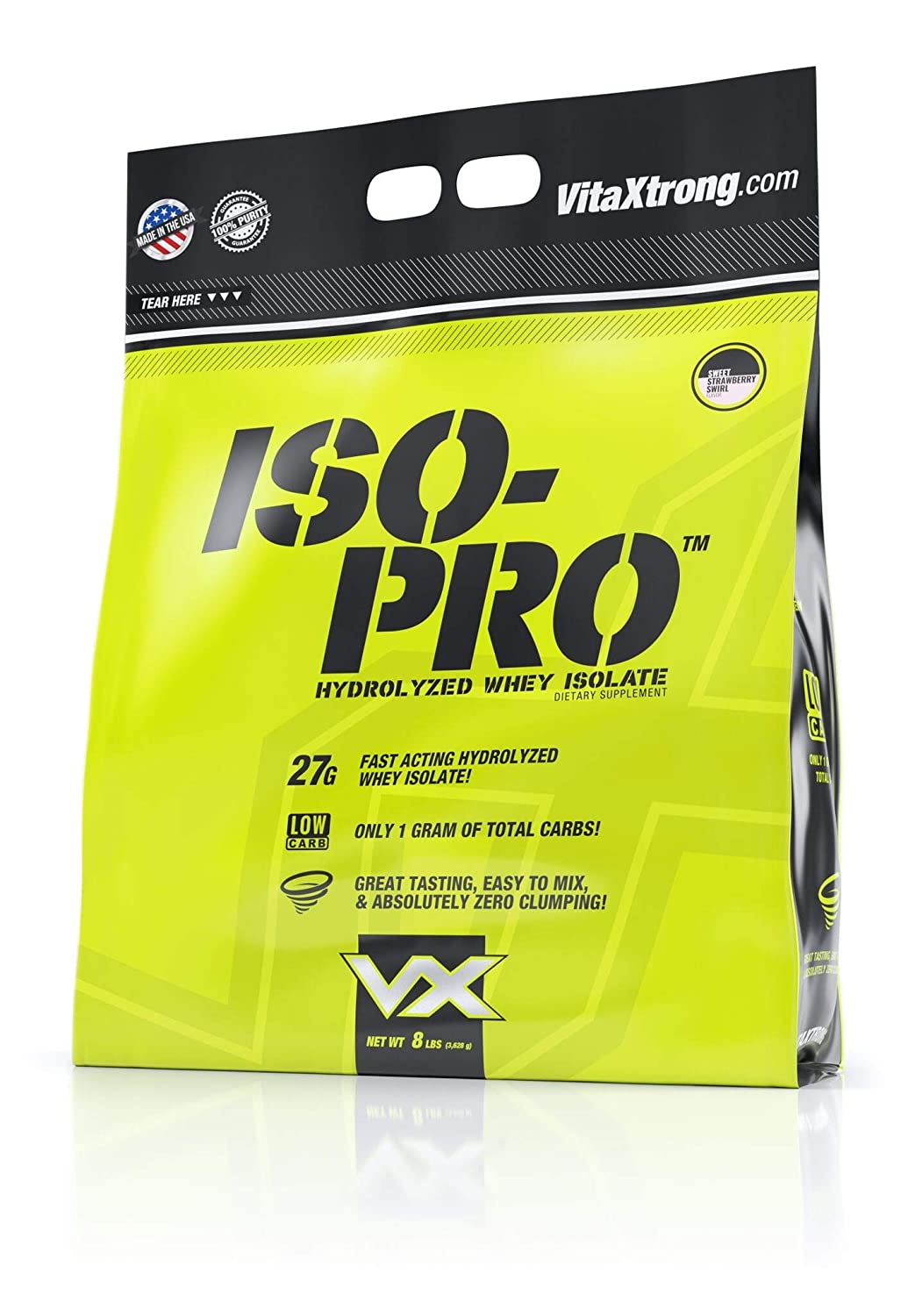 Iso pro whey protein hydrolyzed vitaxtrong 5lbs