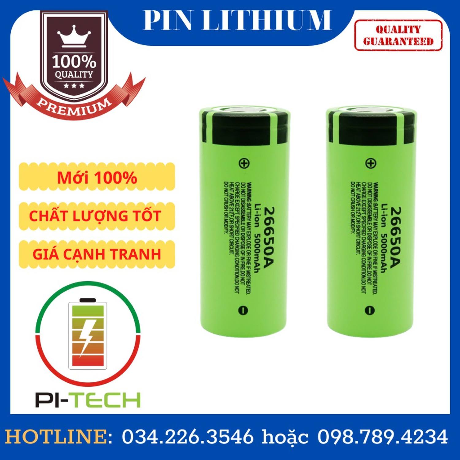 Pin Pana li-ion 3.7V 5000mAh - Pin Lithium