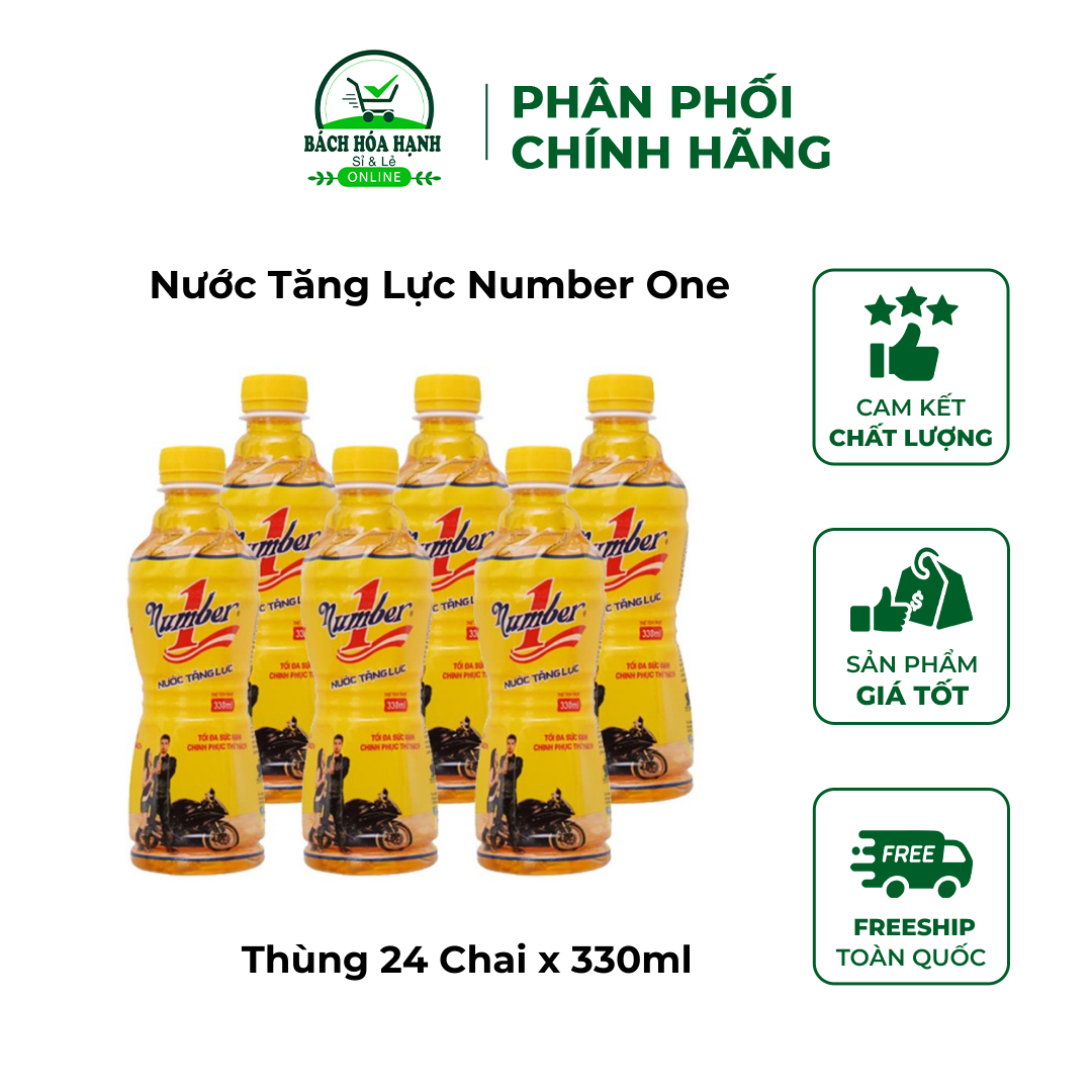 Thùng nước tăng lực number one 24 chai.