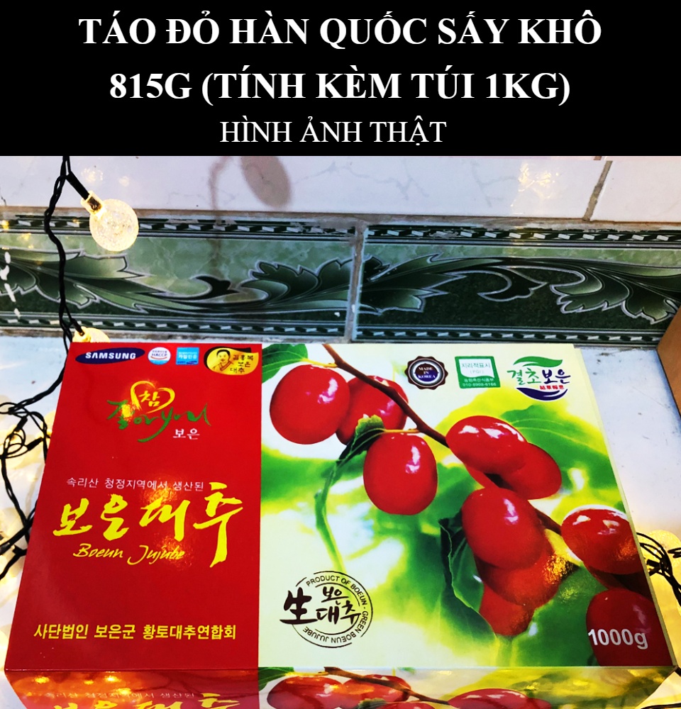 Táo Đỏ Hàn Quốc Sấy Khô 1kg-800g ĐỦ MẪU CHÍNH HÃNG Samsung Jujube / Gilf Set - Táo Đỏ Hàn Quốc ...
