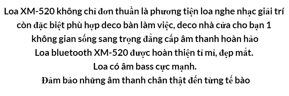 Loa bluetooth Bass mạnh,Loa Vỏ Gỗ công suất 20W siêu trầm XM 520 ...